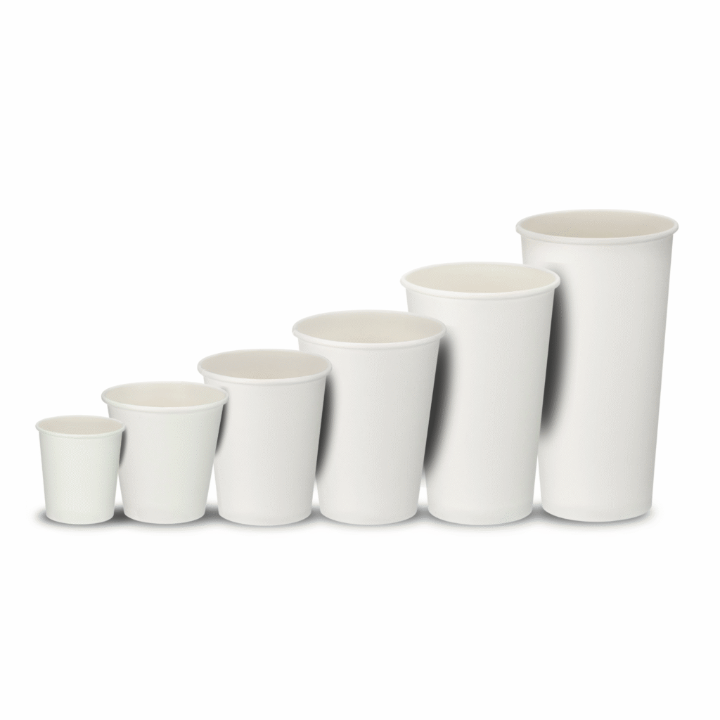 White Single Wall Hot Cups - Twist Supplies